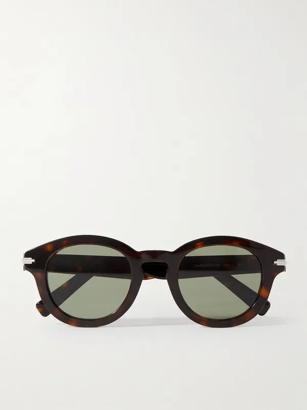 Dior Diorblacksuit R5i Round-frame Sunglasses - Tortoiseshell