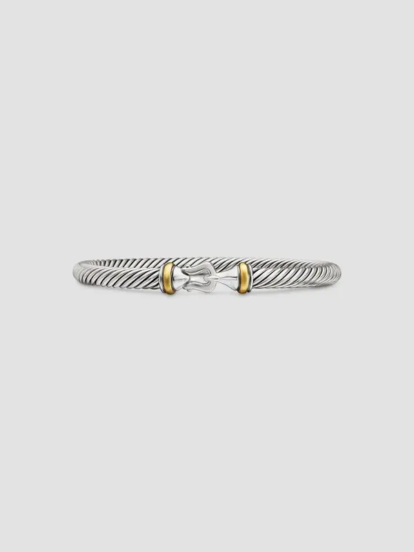 David Yurman Buckle Classic Cable Bracelet In Sterling - Silver