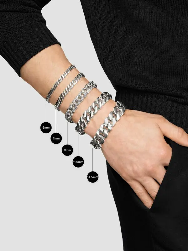 David Yurman Curb Chain Bracelet In Titanium, 8mm