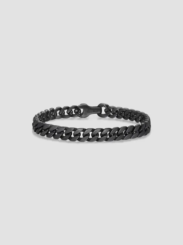 David Yurman Curb Chain Bracelet In Titanium, 8mm
