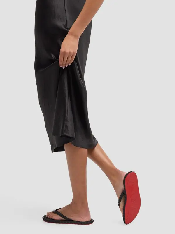 CHRISTIAN LOUBOUTIN Super Loubi Flip Flops - Black