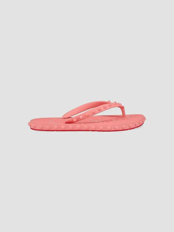 CHRISTIAN LOUBOUTIN Super Loubi Flip Flops - Grapefruit