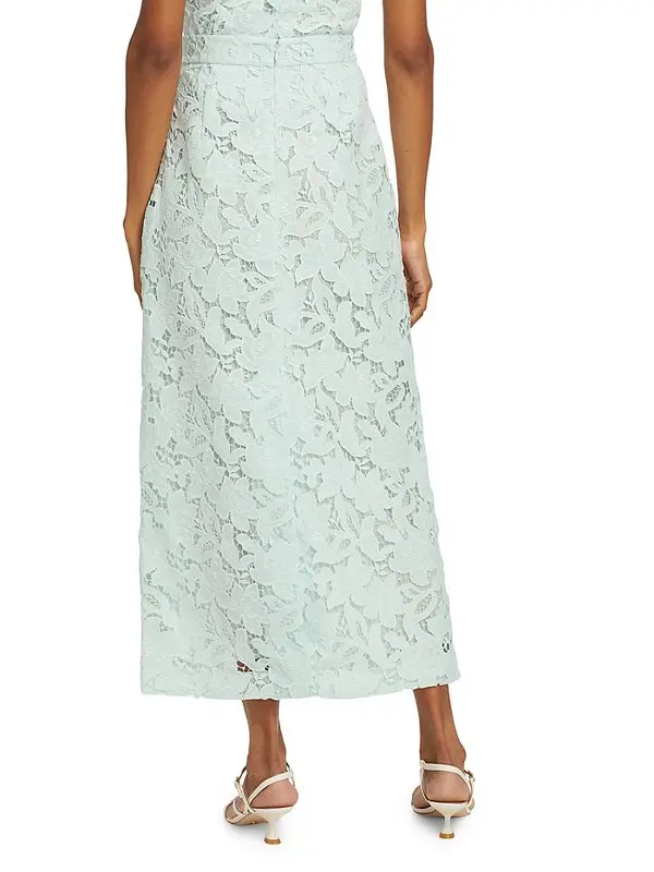 Zimmermann Natura Lace Pencil Midi-skirt