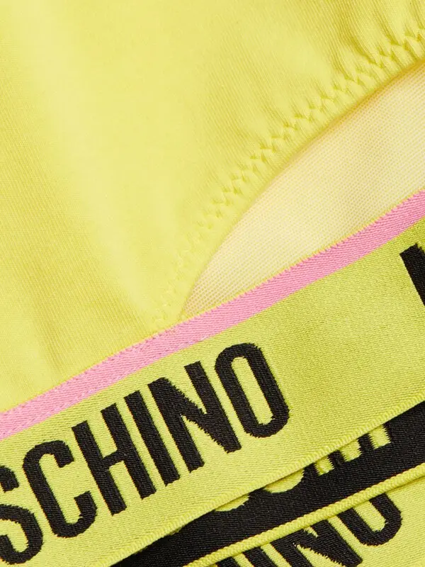 Moschino Donna Logo-detailed Bikini Top