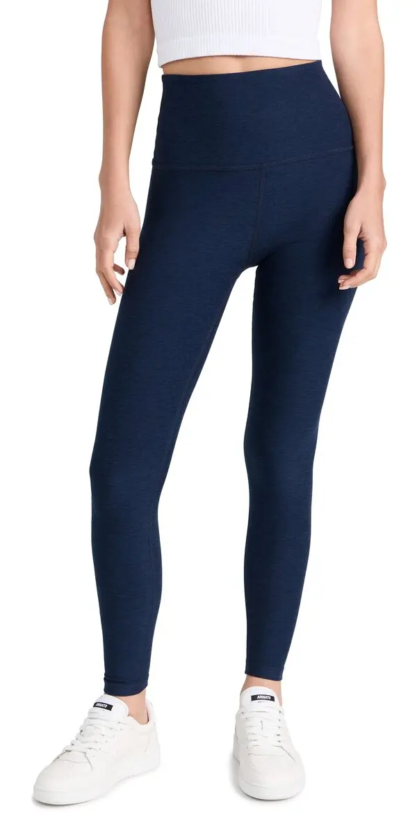 Beyond Yoga Spacedye Caught In The Midi Leggings - Nocturnal Navy