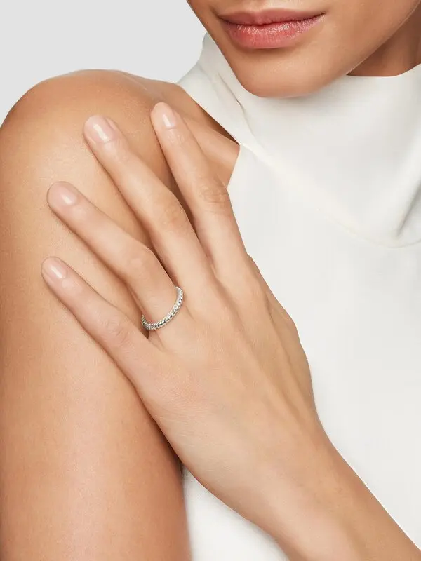 David Yurman Dy Cable Band Ring In Platinum, 2.45mm