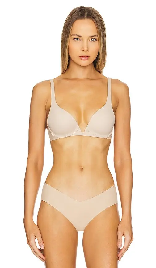 Natori Verge Convertible Plunge Bra In Neutral - Caf?