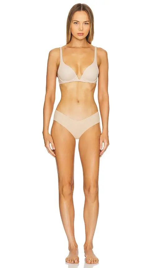 Natori Verge Convertible Plunge Bra In Neutral