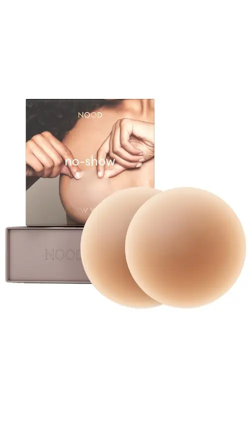 NOOD No-show Reusable Round Nipple Covers 3 Inch In Tan - No. 5