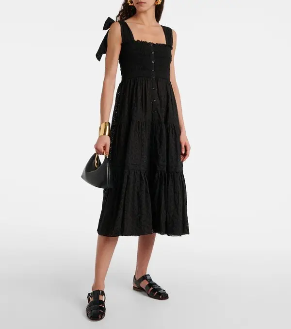 Poupette St Barth Triny Cotton Midi Dress