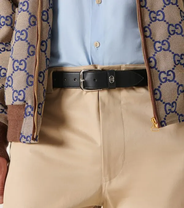 Gucci Gg Leather Belt
