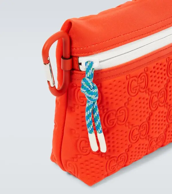 Gucci Small Gg Scuba Pouch - Orange | Editorialist