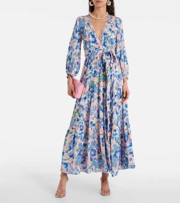 Poupette St Barth Emily Floral Maxi Dress
