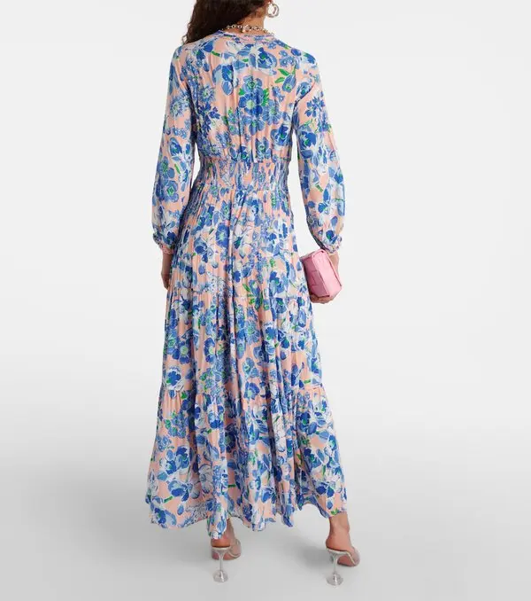 Poupette St Barth Emily Floral Maxi Dress