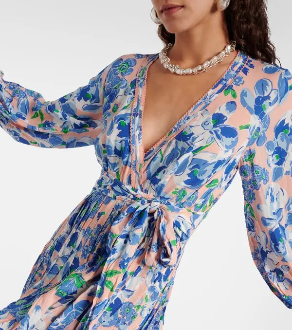 Poupette St Barth Emily Floral Maxi Dress