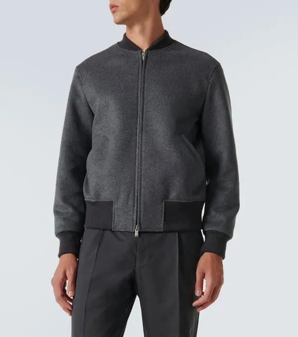 LARDINI Cashmere Bomber Jacket