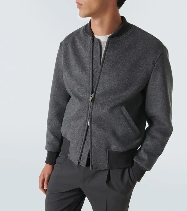 LARDINI Cashmere Bomber Jacket