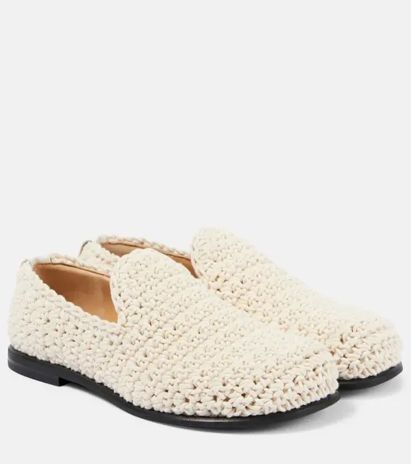 JW Anderson Crochet Loafers - Grey