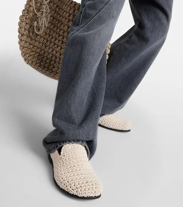 JW Anderson Crochet Loafers - Grey