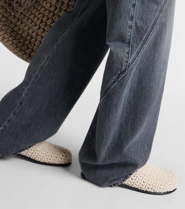 JW Anderson Crochet Loafers - Grey