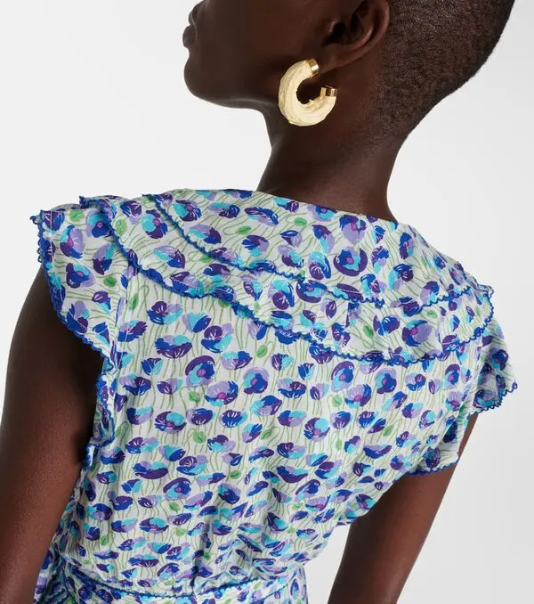 Poupette St Barth Triny Printed Midi Dress