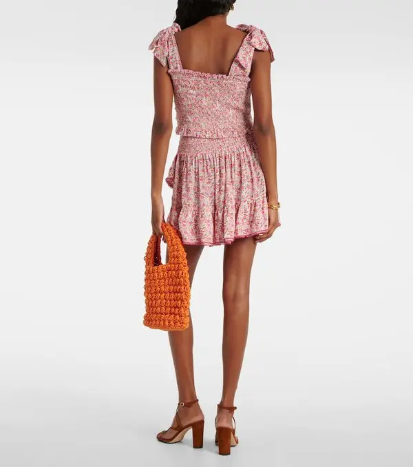 Poupette St Barth Trini Floral Top