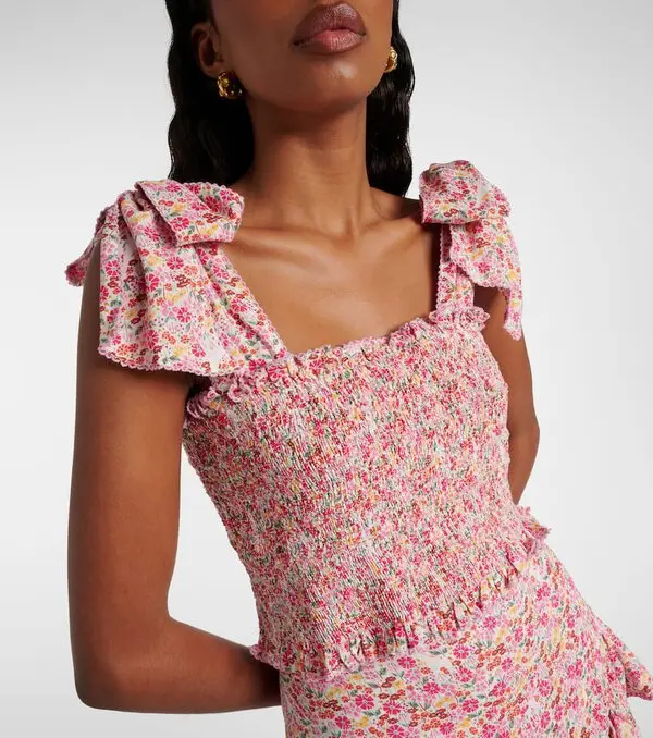 Poupette St Barth Trini Floral Top