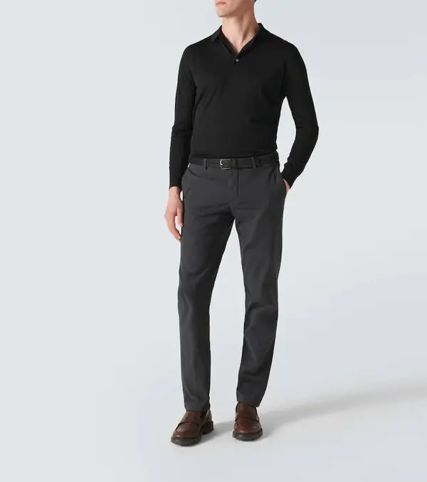 Loro Piana Virgin Wool Polo Shirt