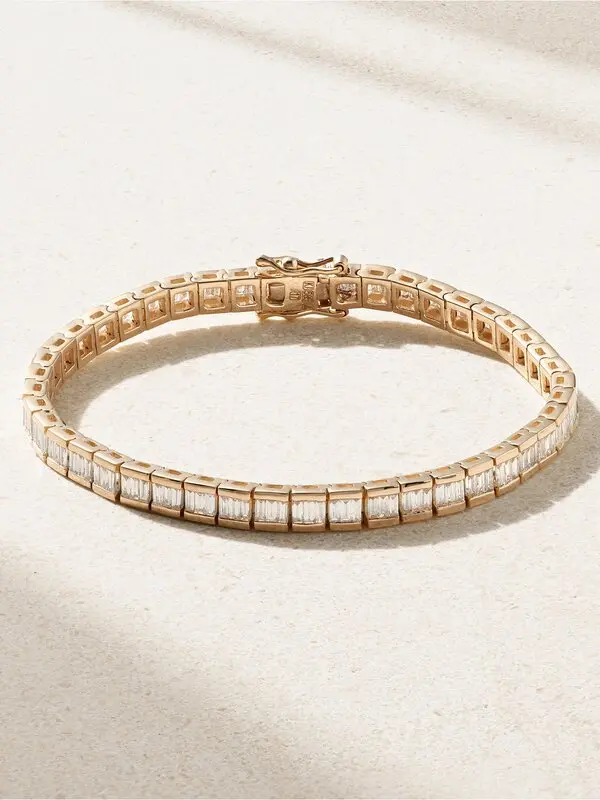 KOLOURS JEWELRY 14-karat Diamond Tennis Bracelet - Gold