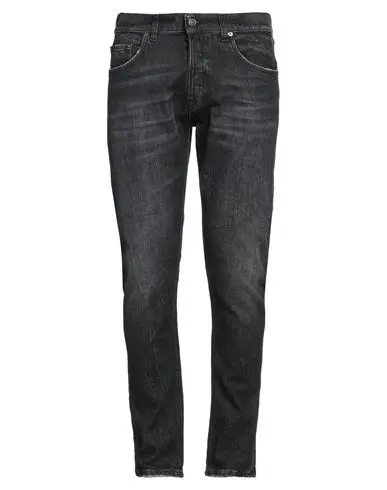 DONDUP Straight Leg Jeans With Button Fastenings - Black