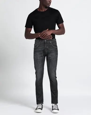 DONDUP Straight Leg Jeans With Button Fastenings - Black