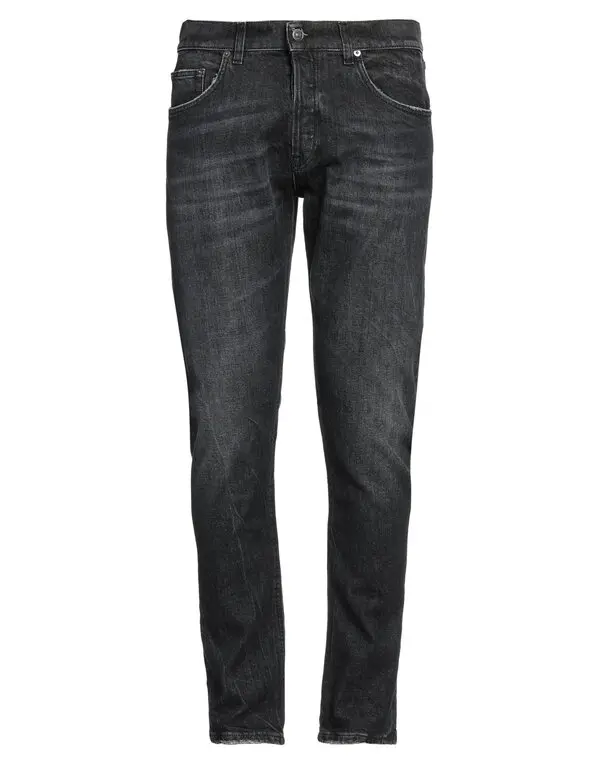 DONDUP Straight Leg Jeans With Button Fastenings - Black