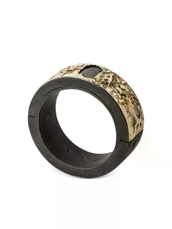 PARTS OF FOUR Sistema Diamond Sterling-silver Ring - Black