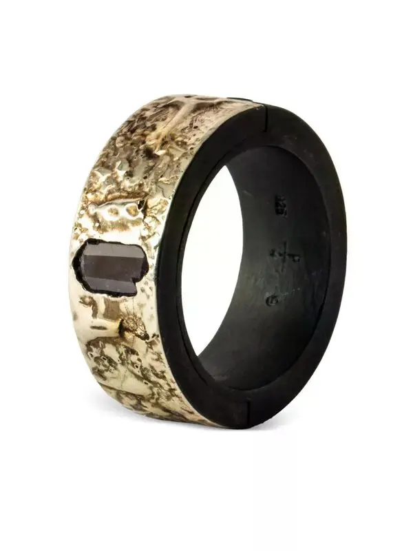 PARTS OF FOUR Sistema Diamond Sterling-silver Ring - Black