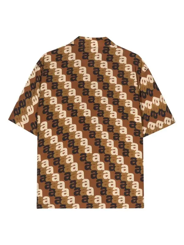 AWAKE NY Logo-print Shirt - Brown