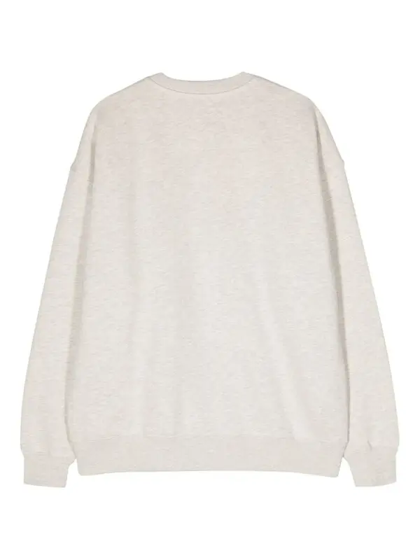 AWAKE NY Logo-embroidered Mélange Sweatshirt - Grey