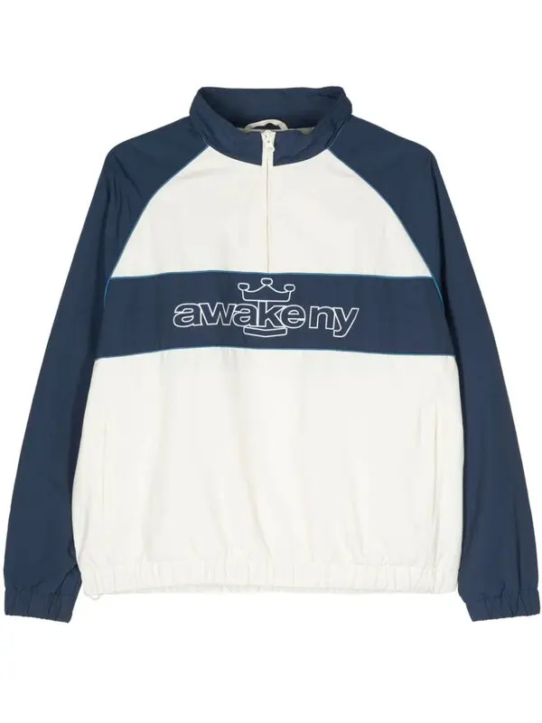 AWAKE NY Logo-print Zipped Sweatshirt