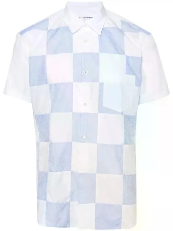 Comme Des Garçons Patchwork Cotton Shirt - White