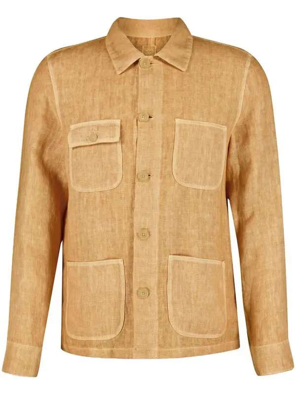 120% Lino Linen Shirt Jacket