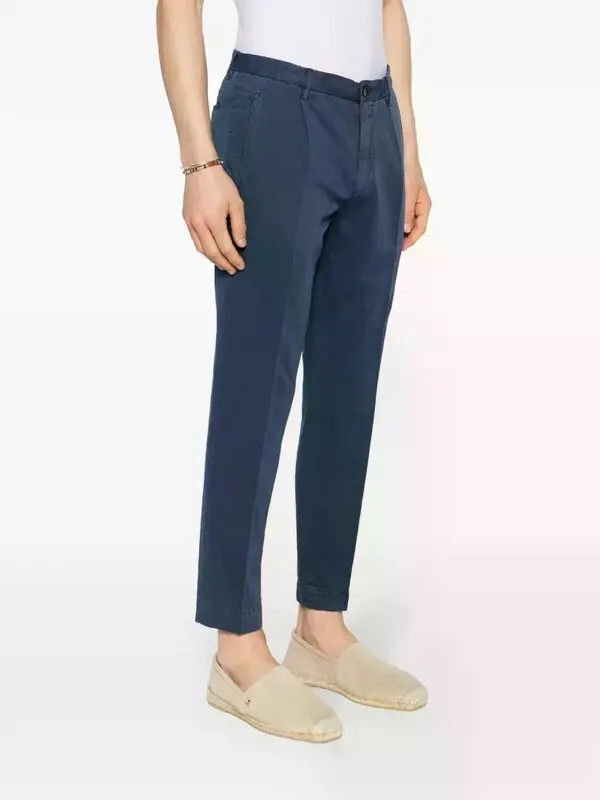 Incotex Pleat-detail Cropped Trousers