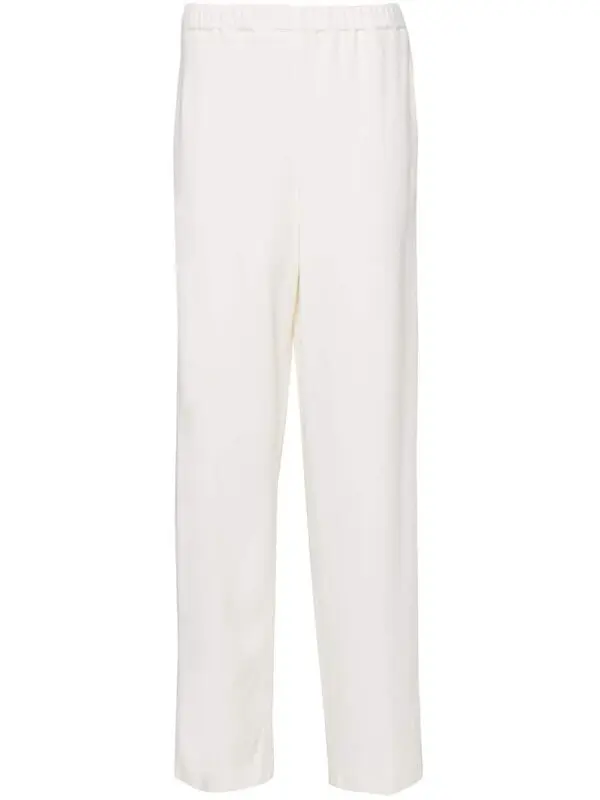 Fabiana Filippi Bead-chain Straight Trousers - White