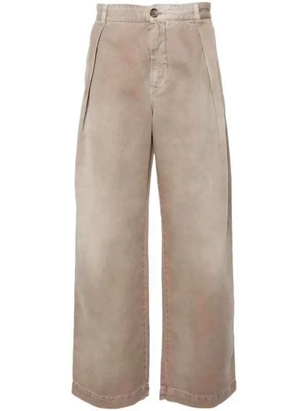 Wood Wood Fraser Faded Wide-leg Trousers