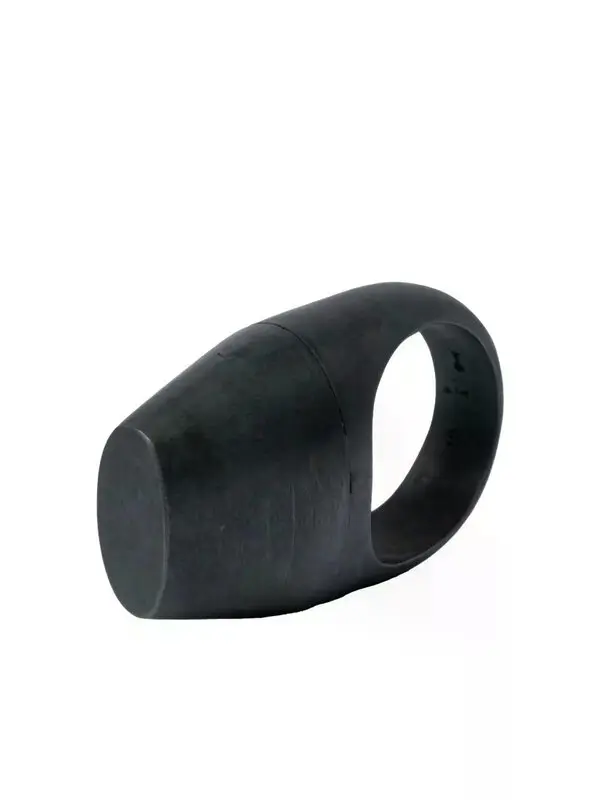 PARTS OF FOUR Geo Sterling Silver Ring - Black
