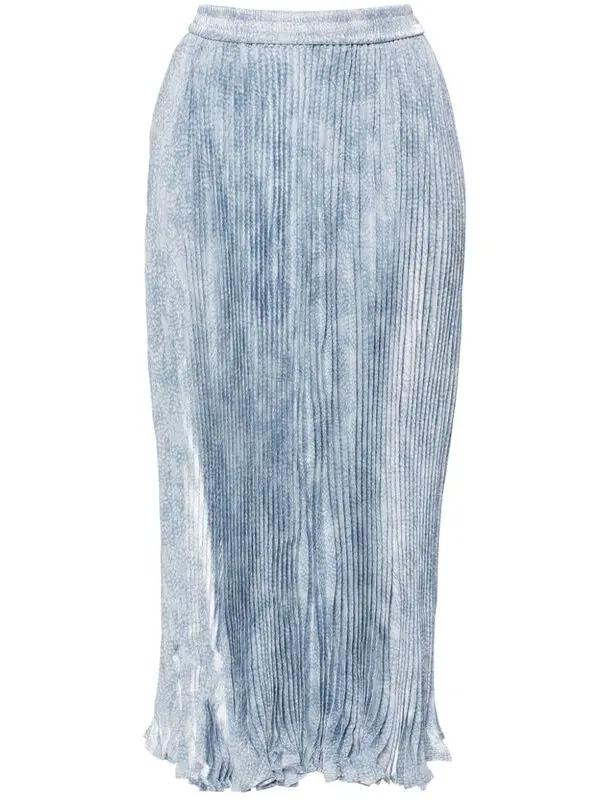 Michael Kors Floral-print Pleated Midi Skirt