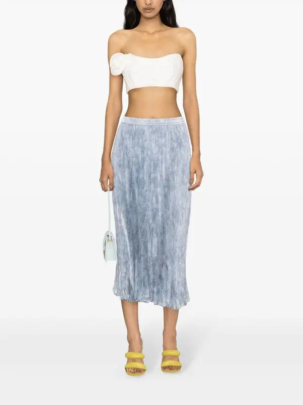Michael Kors Floral-print Pleated Midi Skirt