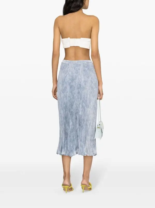 Michael Kors Floral-print Pleated Midi Skirt