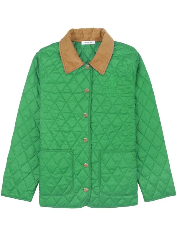 Sporty & Rich Vendome Quilted Jacket - Green