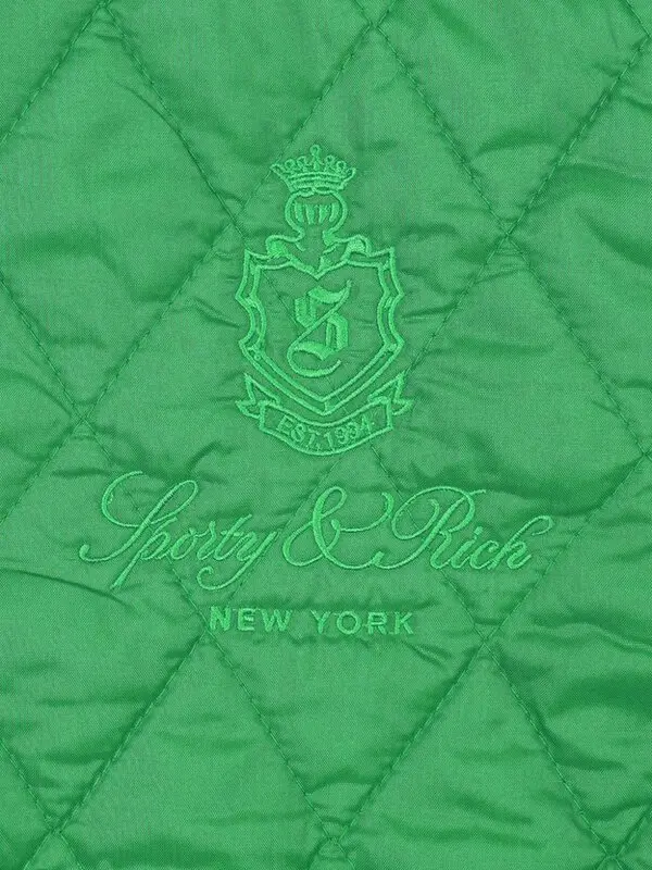 Sporty & Rich Vendome Quilted Jacket - Green