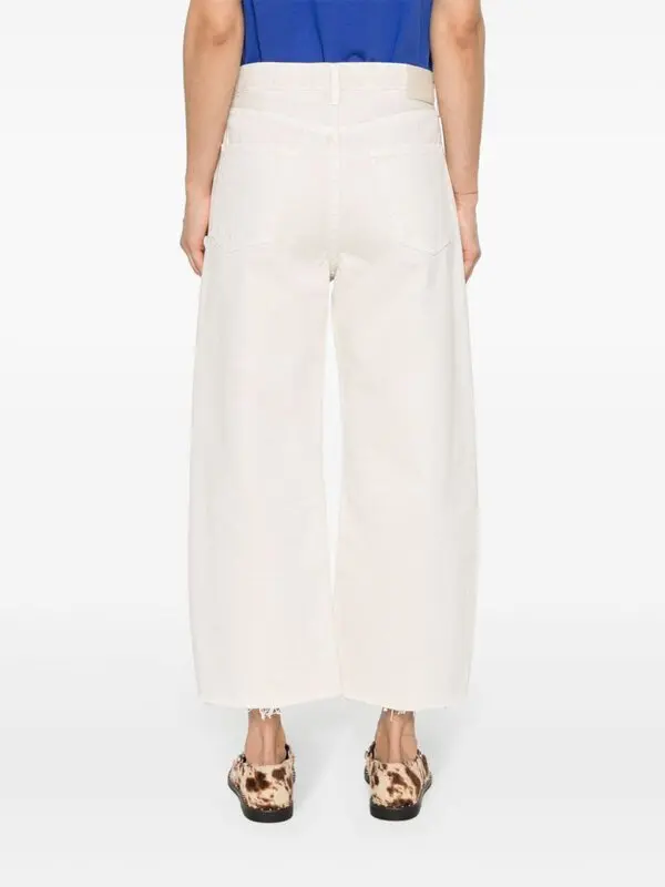 Citizens Of Humanity Ayla Cropped Wide Leg Jeans - Neutrals