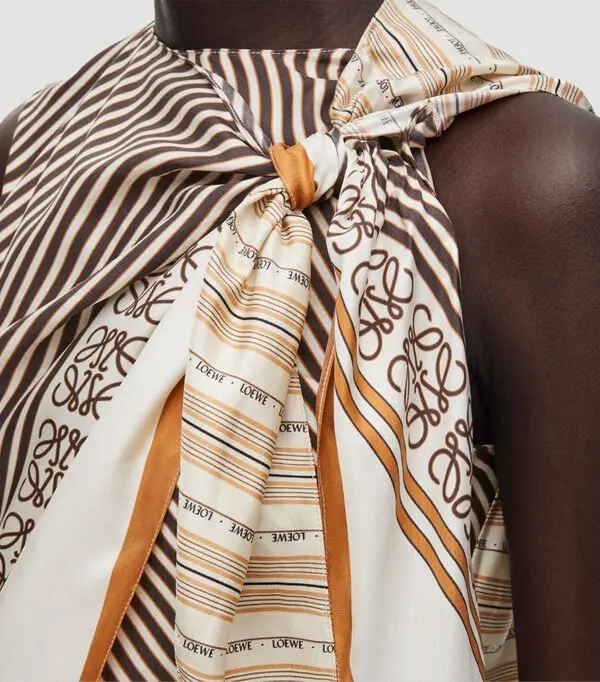 Loewe X Paula'S Ibiza Silk Scarf Top - Nude | Editorialist